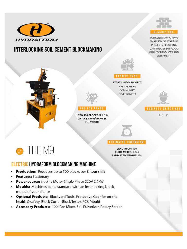 Hydraform Interlocking Block Applications | PDF