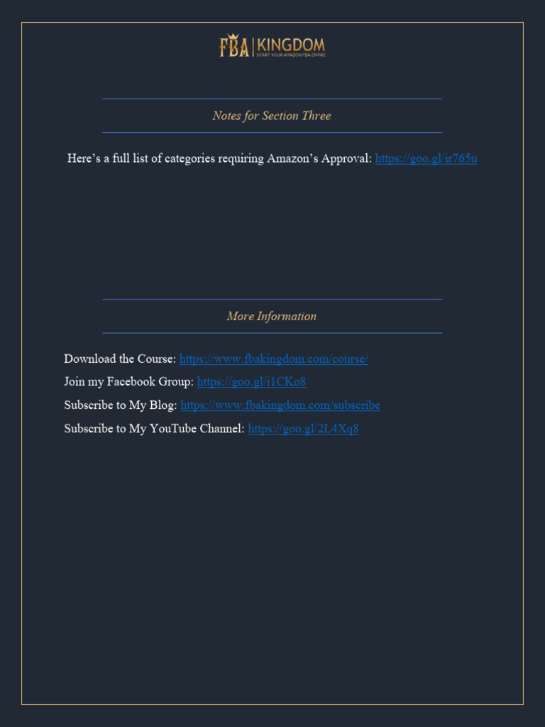 Notes For Section Three | PDF