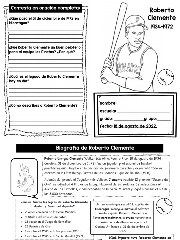 Legado de Roberto Clemente en el béisbol | PDF