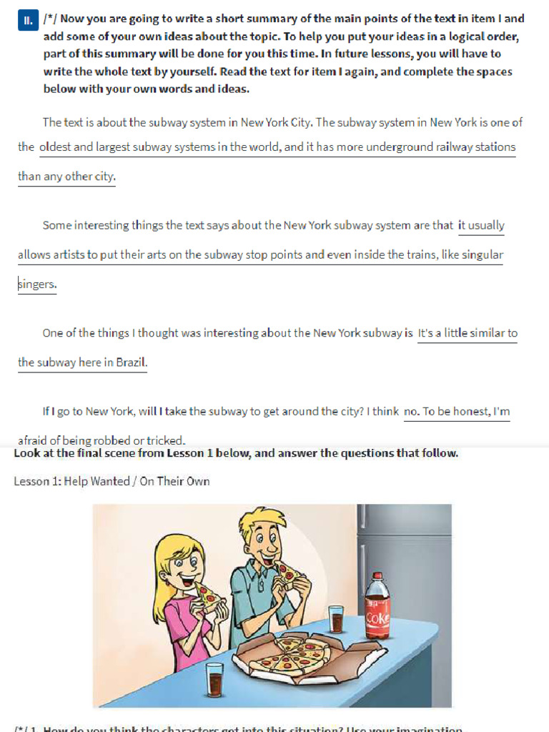 Lesson 1 Exercise Ivo TT8 | PDF