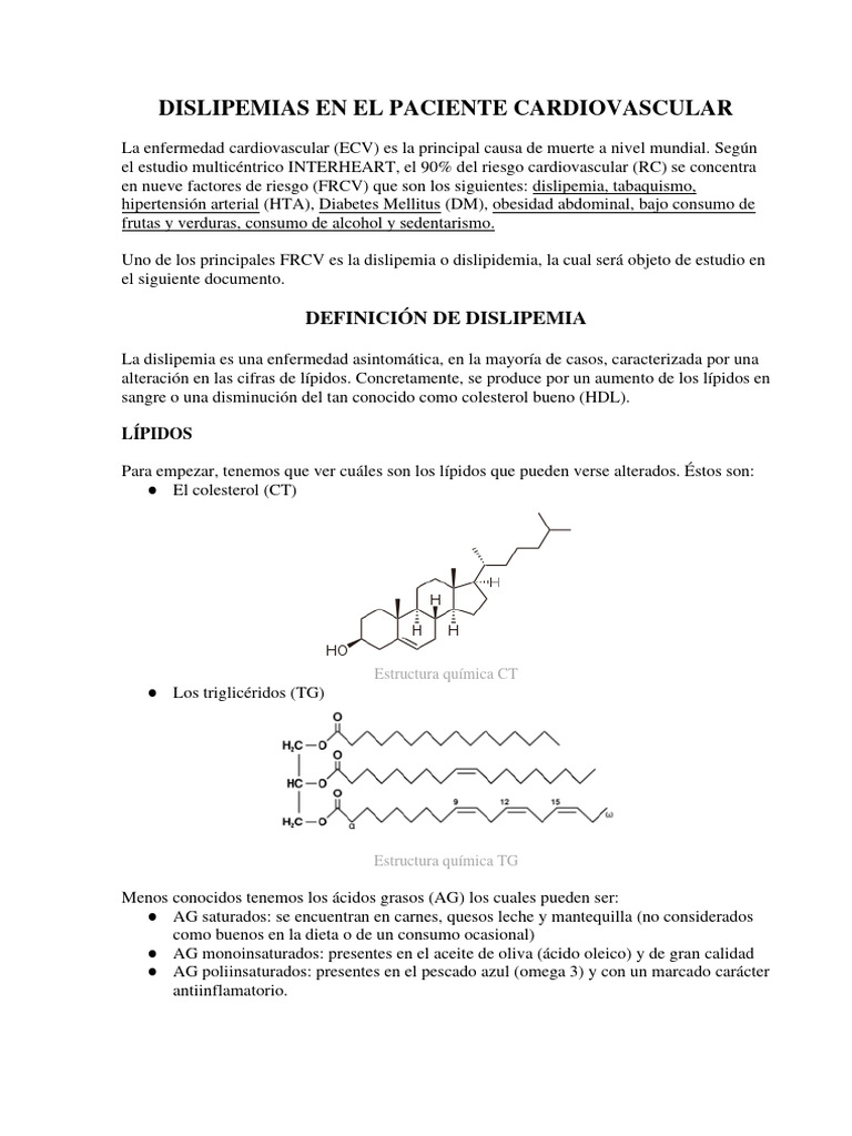 Documento 1 Ud2 Dislipemias | PDF