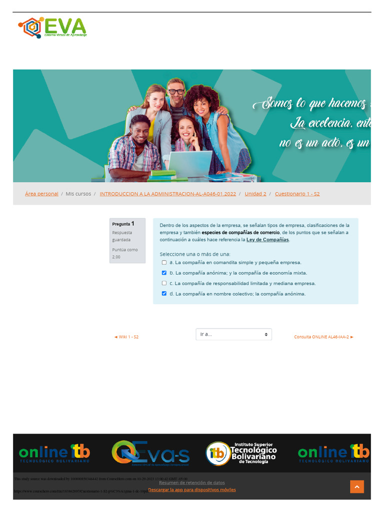 Cuestionario 1 S2 P Gina 1 de 10 PDF | PDF