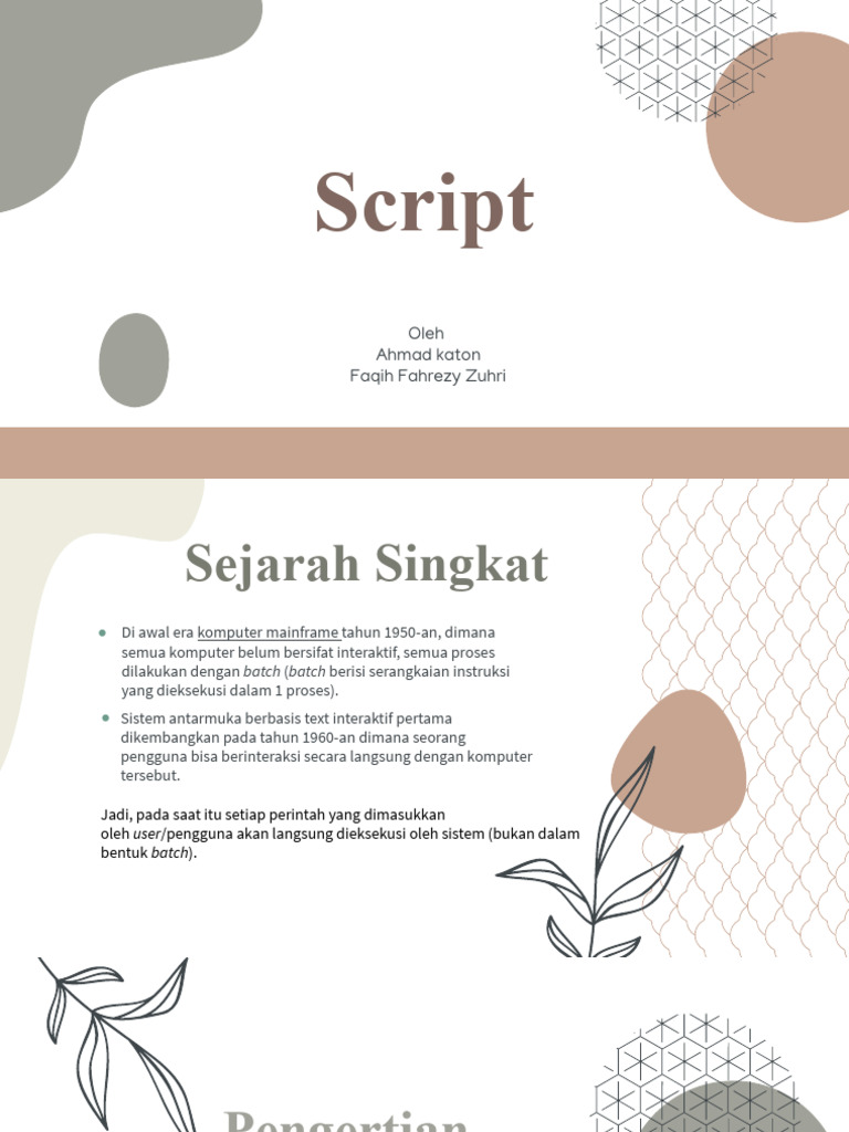 Tugas Kelompok - Script | PDF