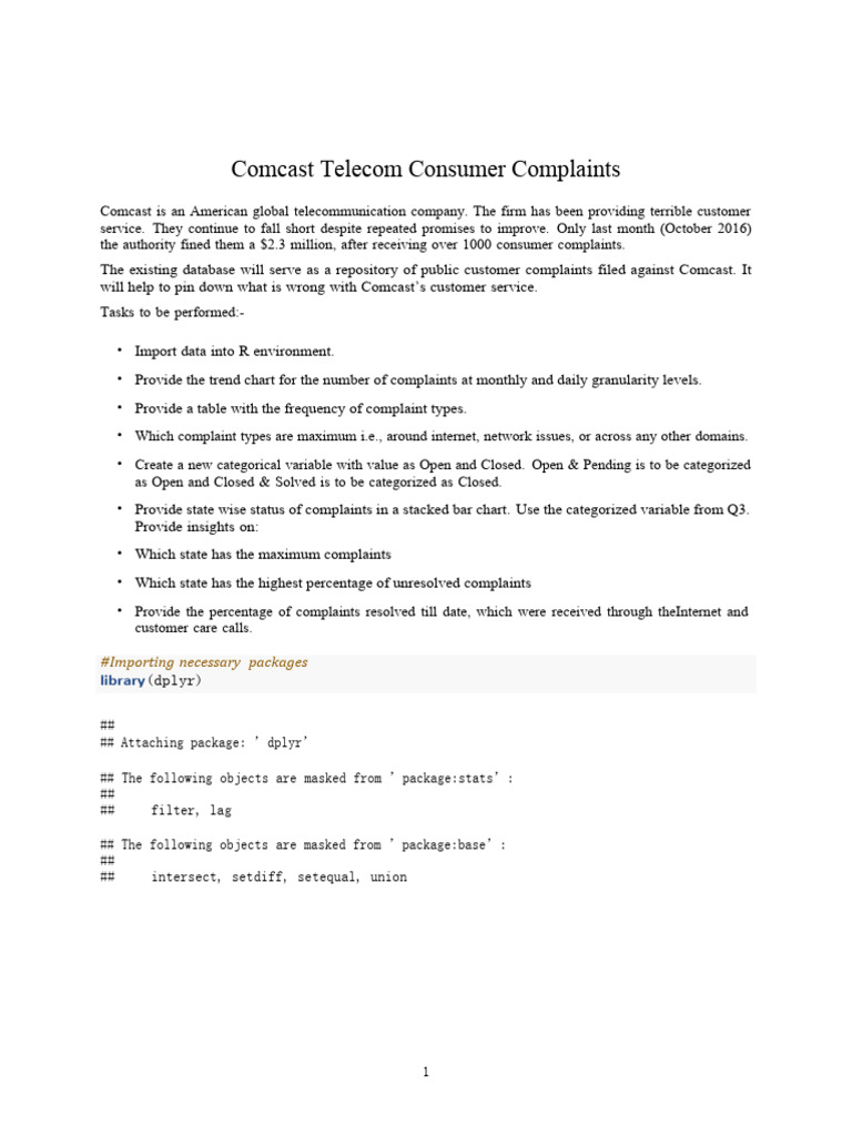 Comcast Analysis | PDF