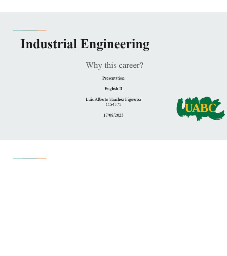 Industrial Engineering - Final Project | PDF