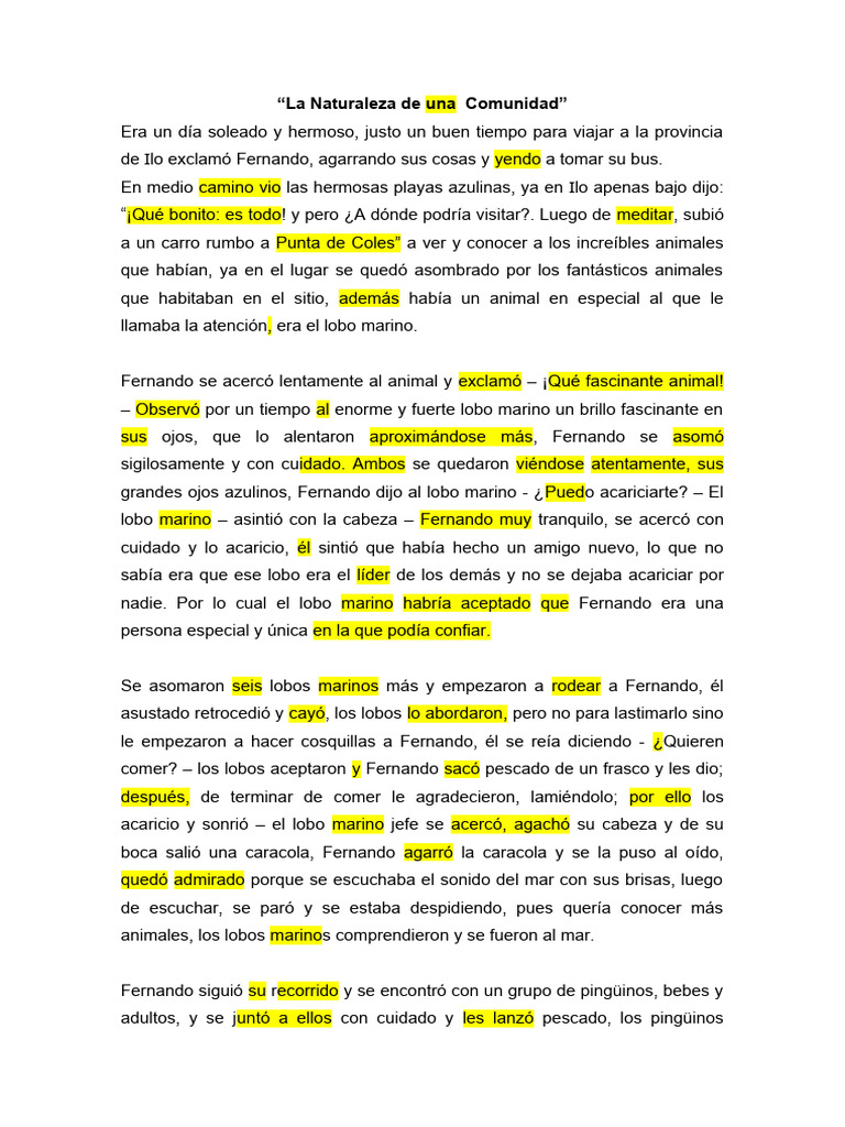 Brishel Supo V Mi Cuento MODIFICADO | PDF