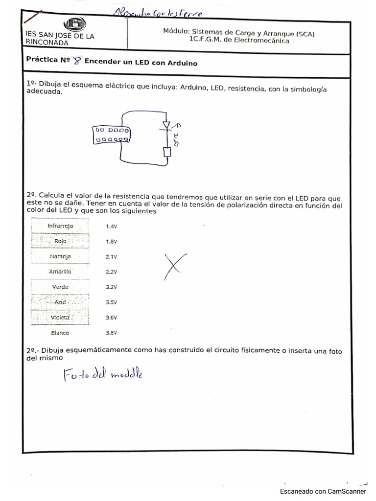 Practica N°8 Arduino | PDF