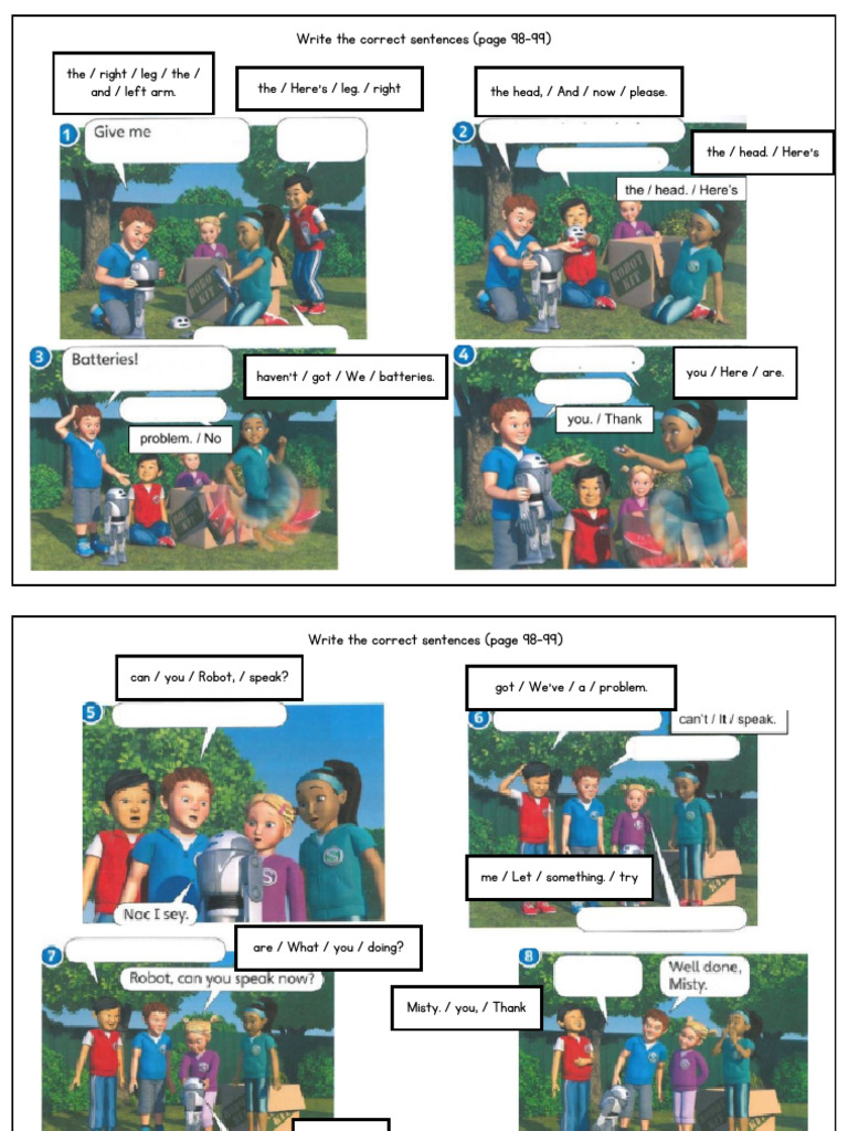 Year 2 Topic 8 - The Robot Story | PDF