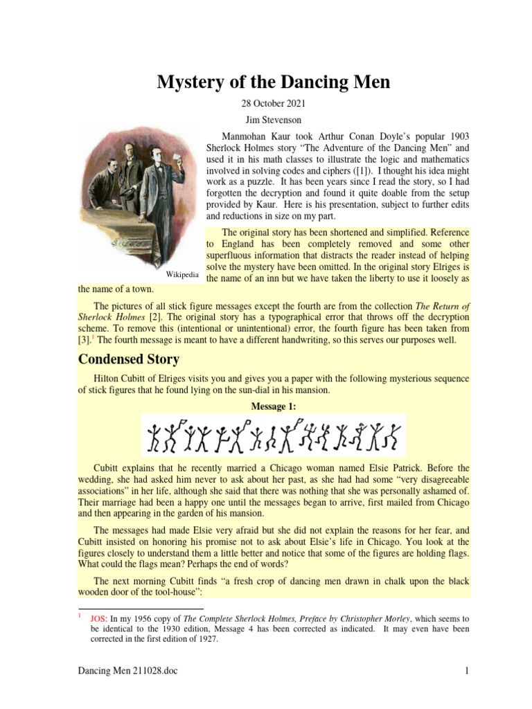 Dancing Men 211028 | PDF