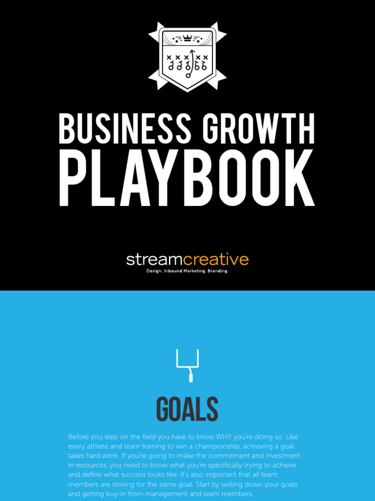 Business Growth Playbook Pdf Goal Social Media