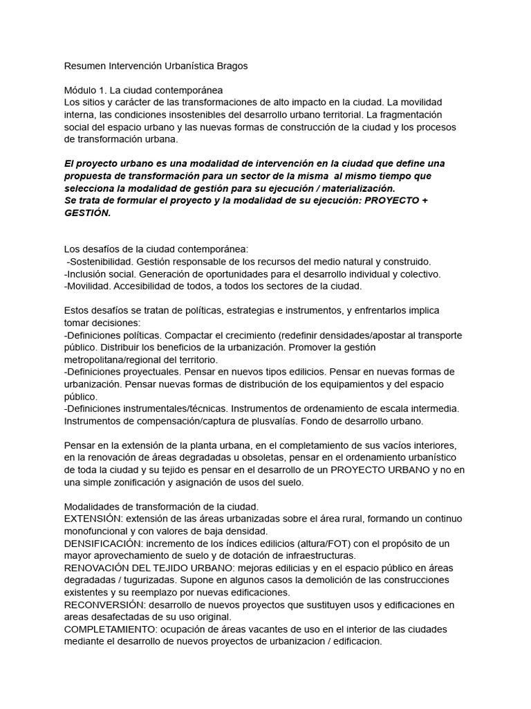 Intervención Urb.' | PDF | Urbanismo | Planificación urbana