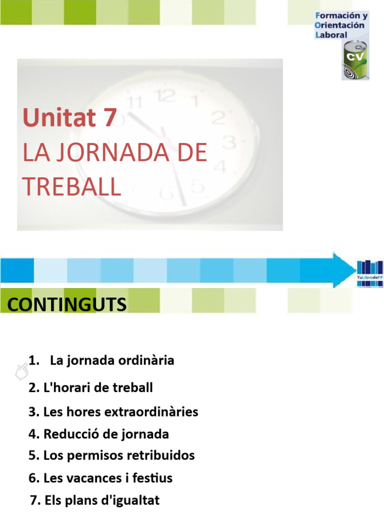 Fol 7 La Jornada de Treball | PDF