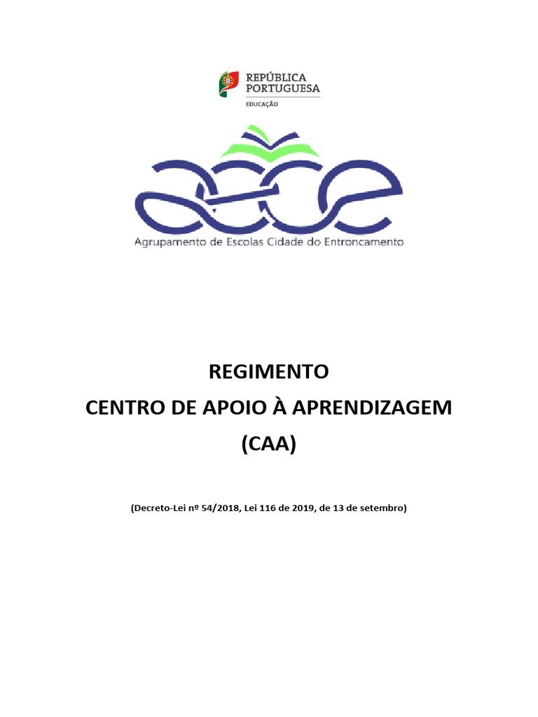 Regimento Do CAA - Entroncamento | PDF