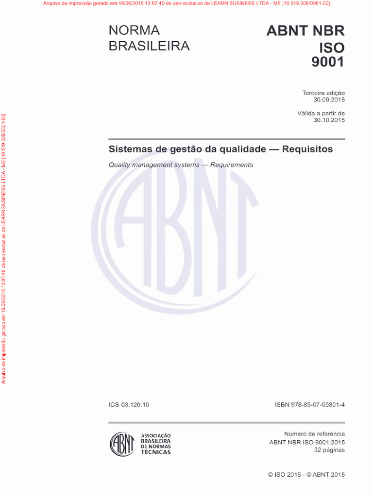 Iso 2015 | PDF
