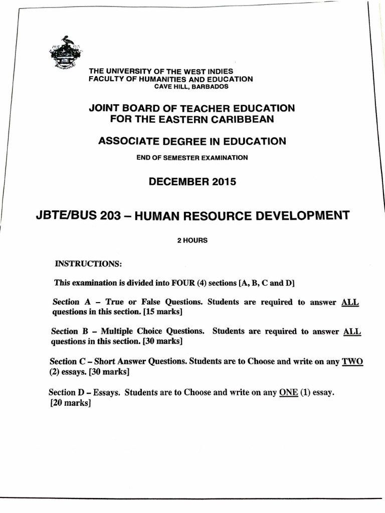Bus 203 - 2015 | PDF | Employment | Human Resources