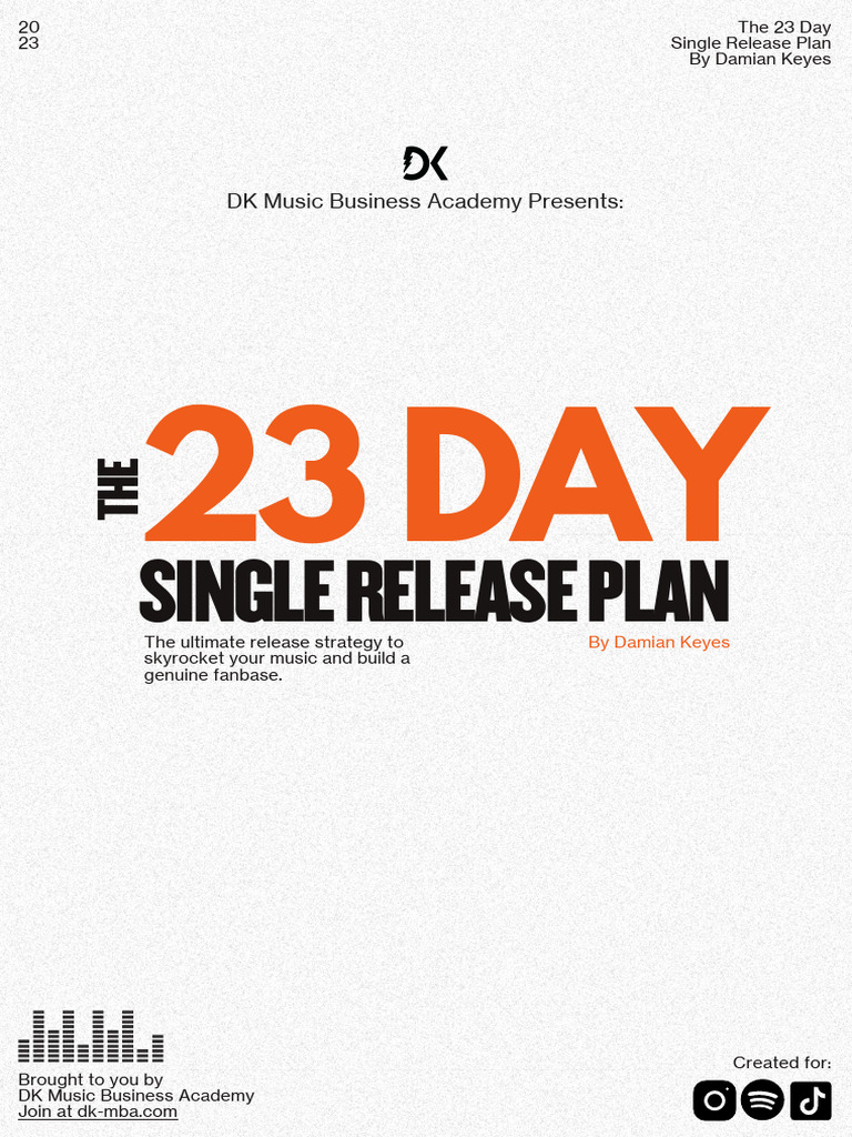The 23 Day Single Release Plan | PDF