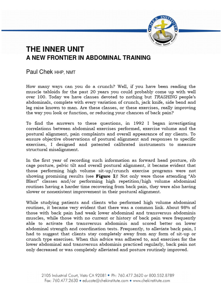 Understanding the Inner Core Unit | PDF