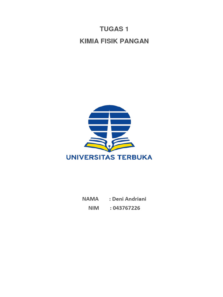 Tugas Kimia Fisik Pangan | PDF