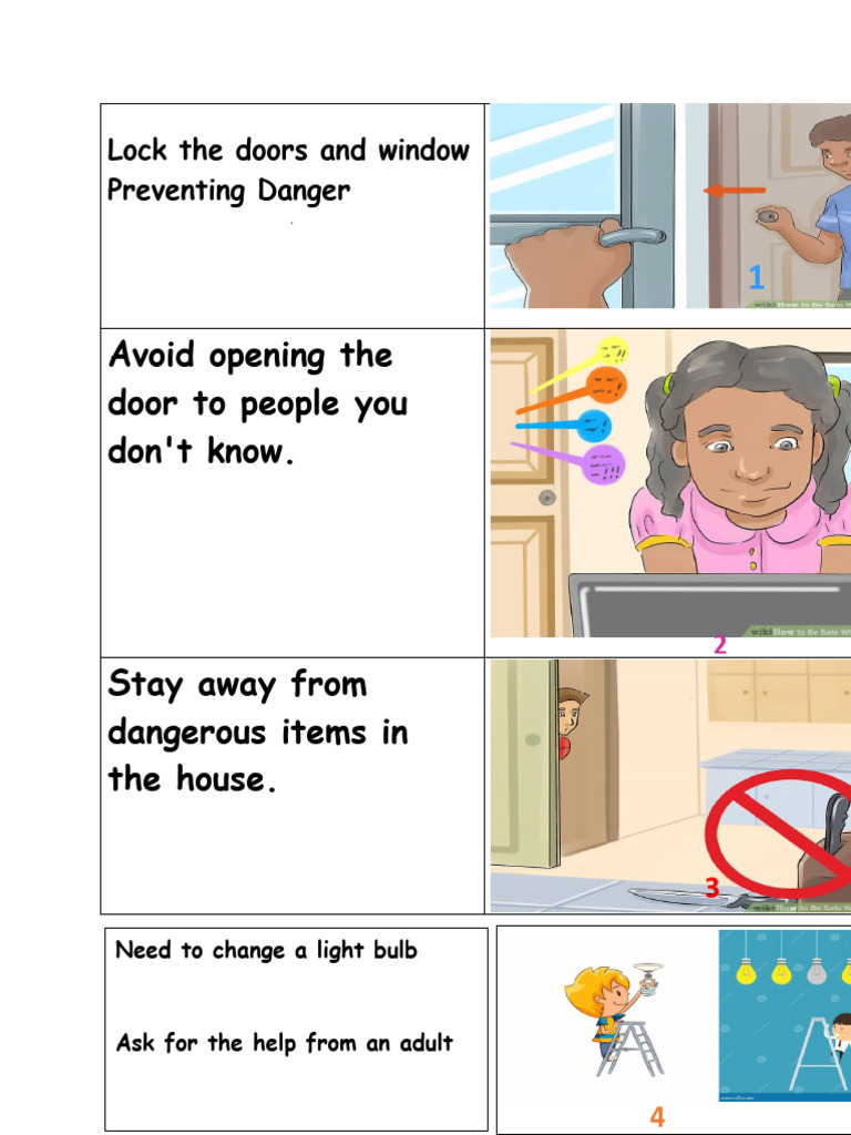 My Safety Home Grade 3 Activity | PDF | Mystery, Thriller & Crime Fiction