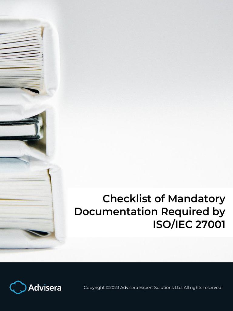 Checklist of ISO 27001 Mandatory Documentation EN | PDF | Information ...