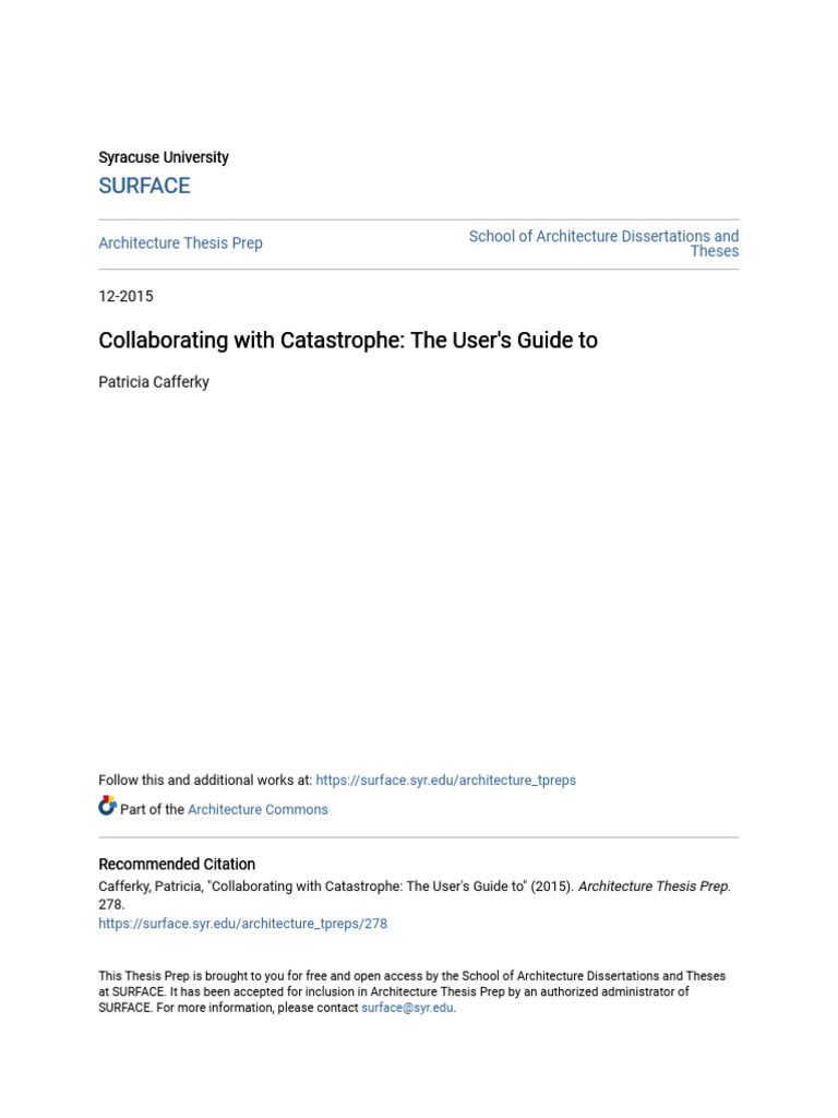 Collaborating With Catastrophe - The Users Guide To | PDF | Energy Development | Climate Change