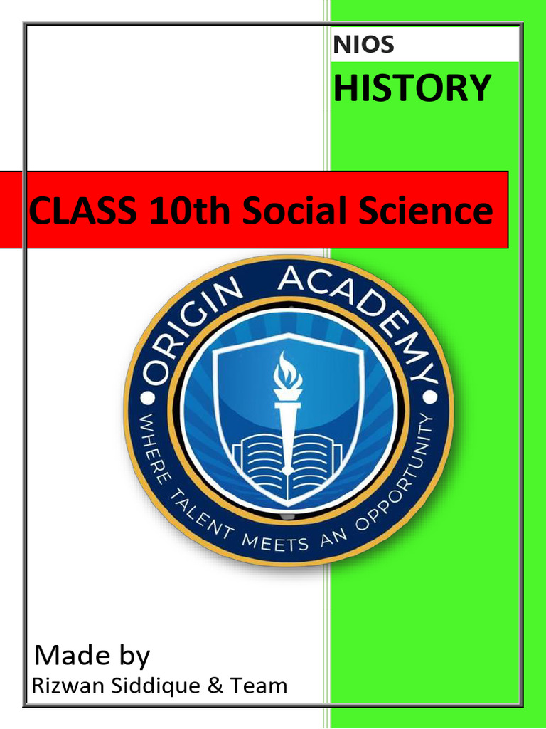 Nios Class 10 SST Chapter 2 Notes | PDF