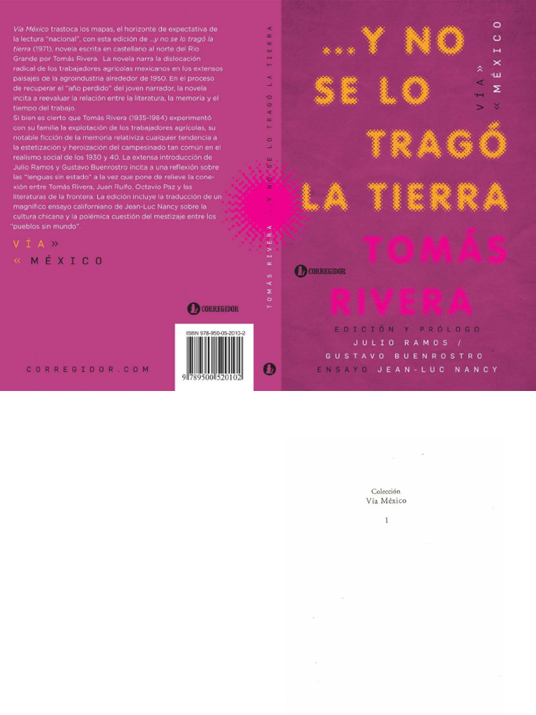 Tomas Rivera y No Se Lo Trago La Tierra | PDF