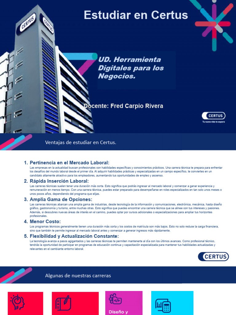 Estudiar en Certus 12 | PDF