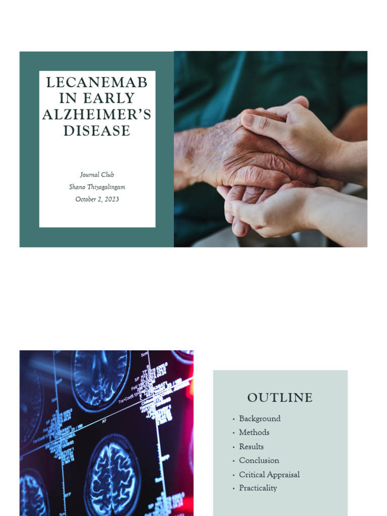 McMaster University Geriatrics Journal Club - Lecanemab in Early Alzheimers Disease - by ...