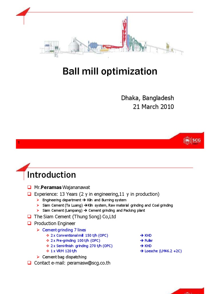 Ball Mill Optimization Pdf Mill Grinding Particle Size Distribution