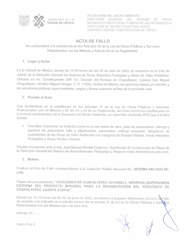 Fallo Sup Zoo Sedema 002 2023 Se PLN - Dif 2 | PDF