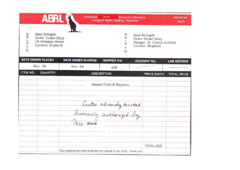 Shipping Receipt | PDF