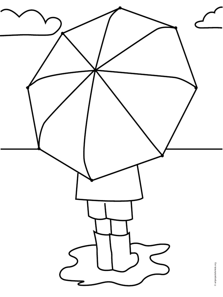 Umbrella Coloring Page 1 | PDF