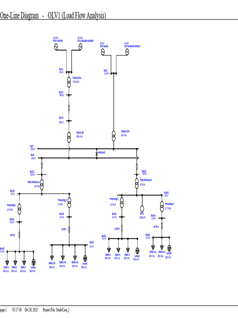ETAPO097-0cOwp - Single Line Diagram | PDF | Power (Physics ...