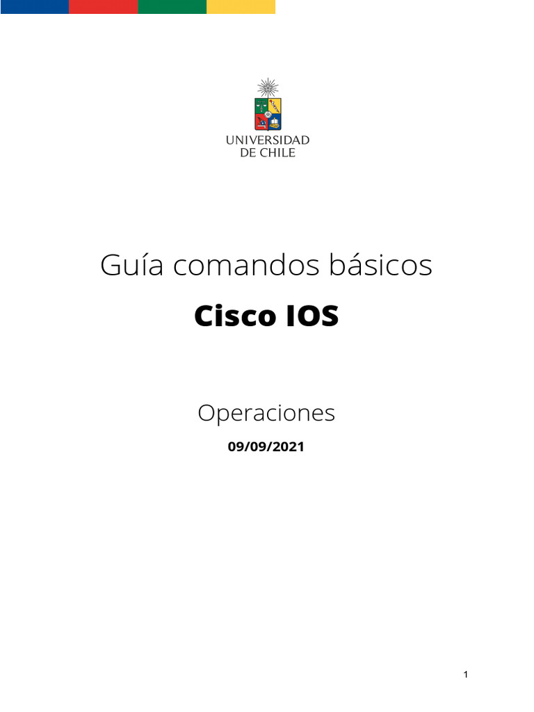 Guía de Comandos Básicos Cisco | PDF | Enrutador (Computación) | Dirección IP