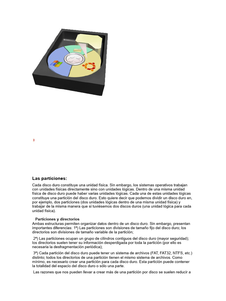 Las Particiones en Un Disco Duro | PDF