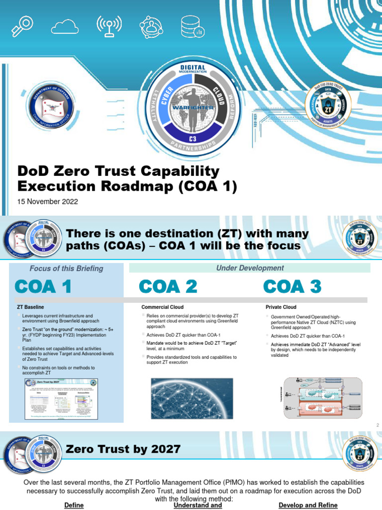 DoD ZTExecutionRoadmap | PDF | Systems Science | Systems Theory