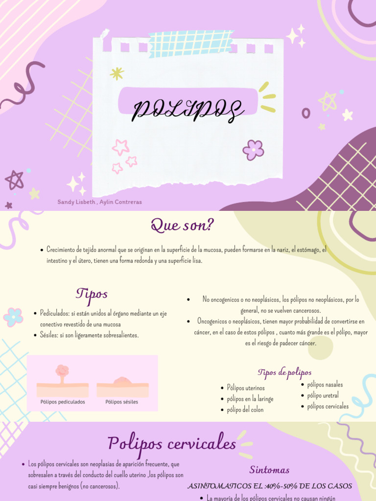 Pólipos Cervicales y Endometriales | PDF | Cáncer | Menstruación