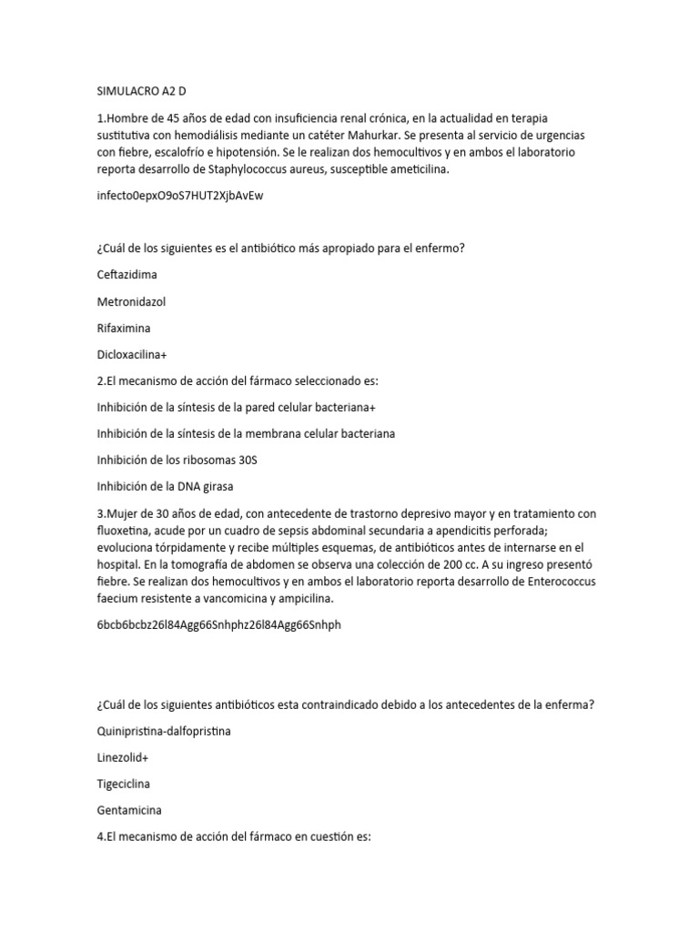 Simulacro A2 D | PDF