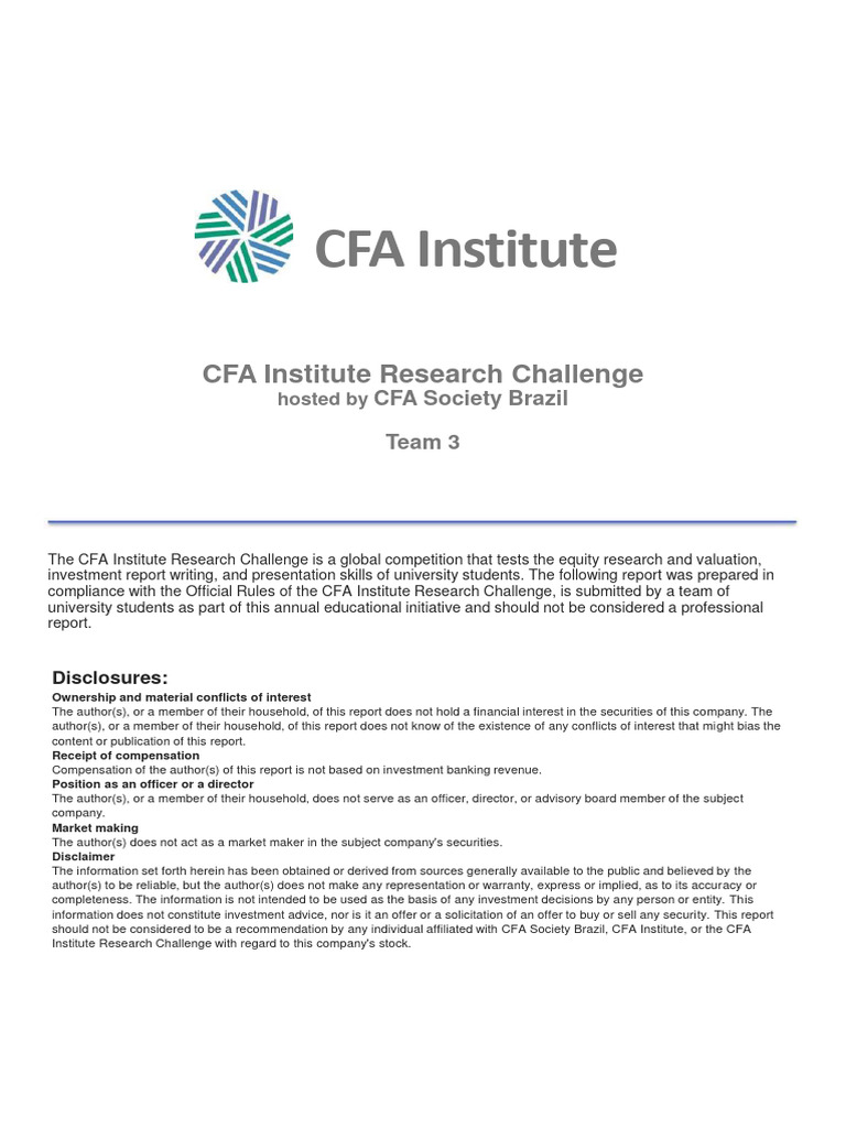 Cfa FGV | PDF