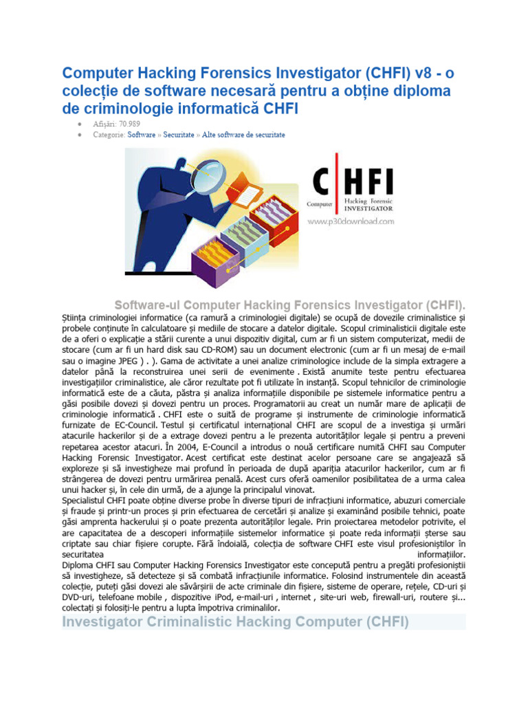 Computer Hacking Forensics Investigator | PDF