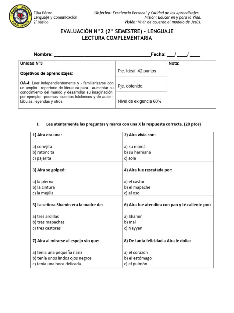 Adaptación Lectura Amigos en El Bosque | PDF