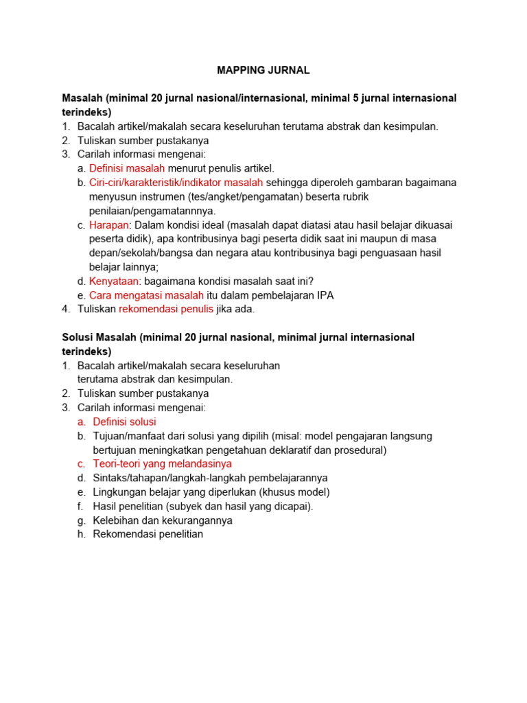 Mapping Jurnal | PDF