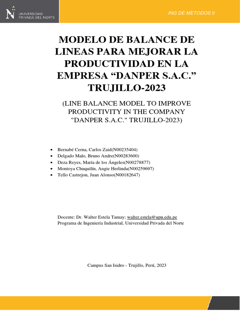 IngMetodos2 Grupo3 InformeFinal | PDF | Tecnología