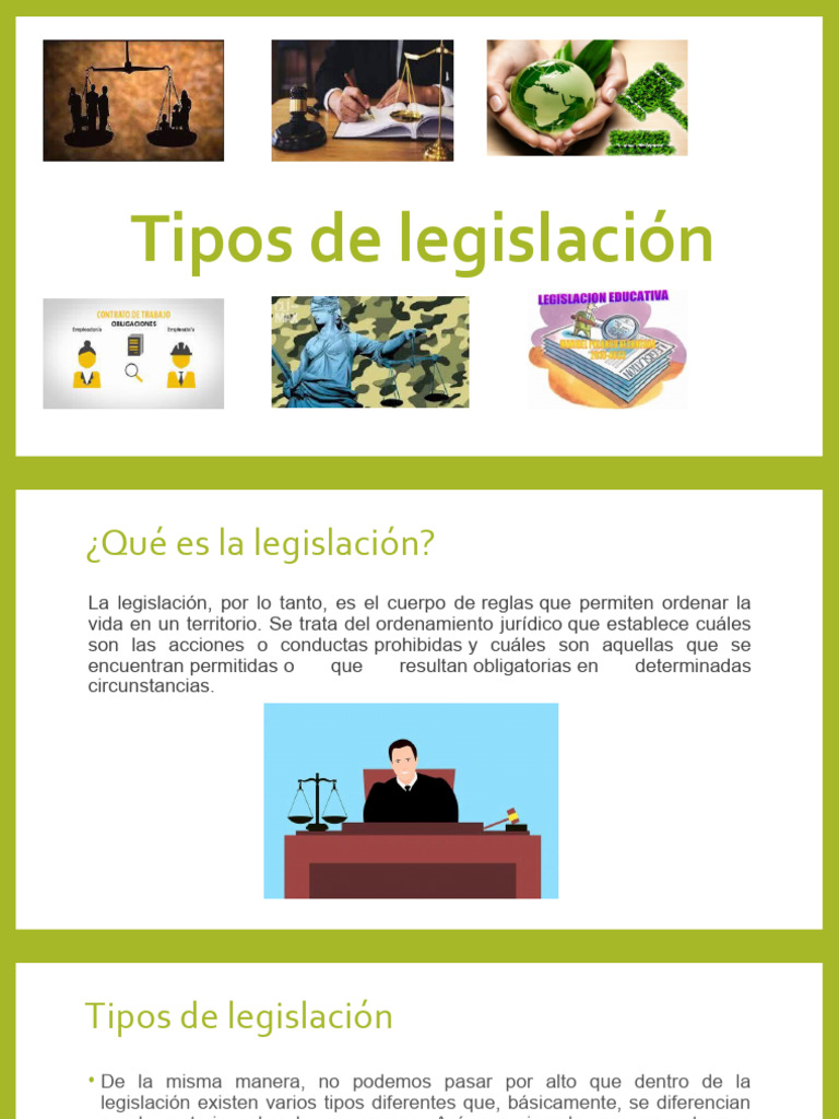 4) Tipos de Legislacion | Descargar gratis PDF | Derecho laboral ...