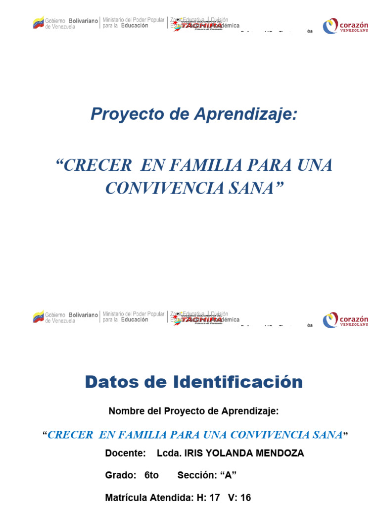 Proyecto V | PDF | Venezuela | Matemáticas