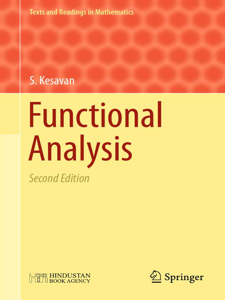 (Texts and Readings in Mathematics) S. Kesavan - Functional Analysis-Springer (2023) | PDF ...