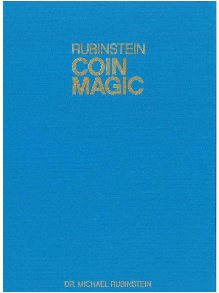 Michael Rubinstein - Coin Magic-R.O.ps. Press (2020) | PDF