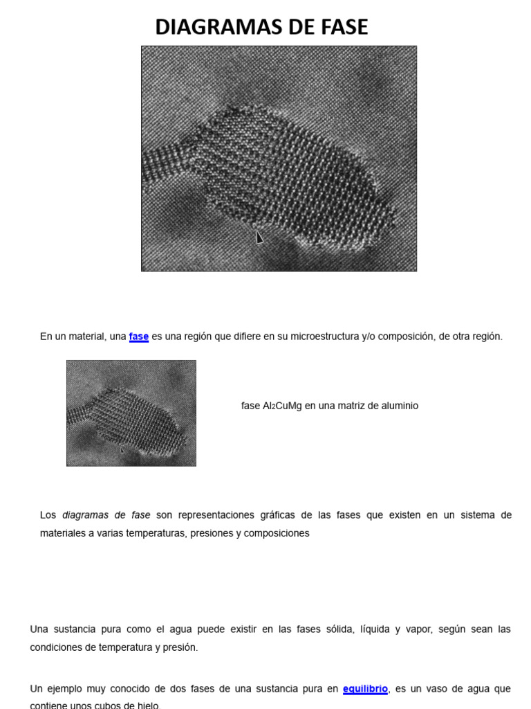 Diagramas de Fase | PDF | Fase (materia) | Diagrama de fases