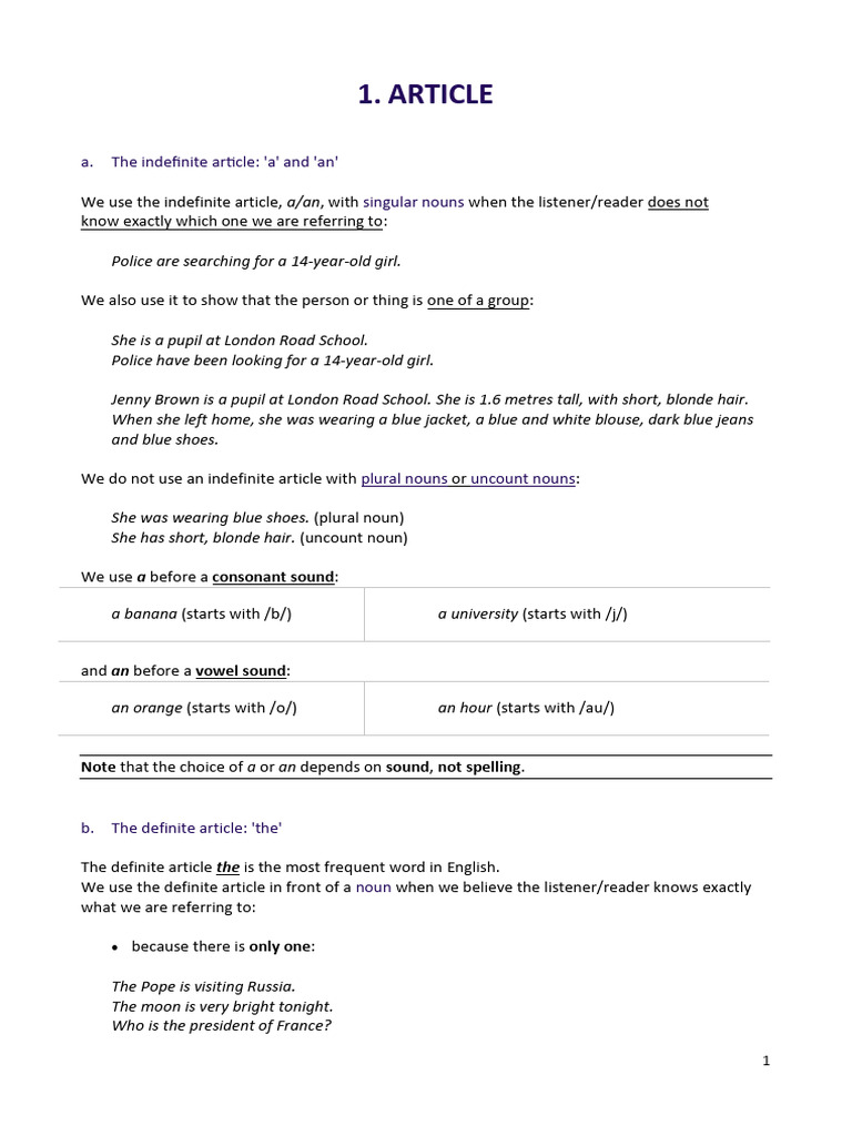 A1-A2 English Grammar Guide | PDF | Language Arts & Discipline